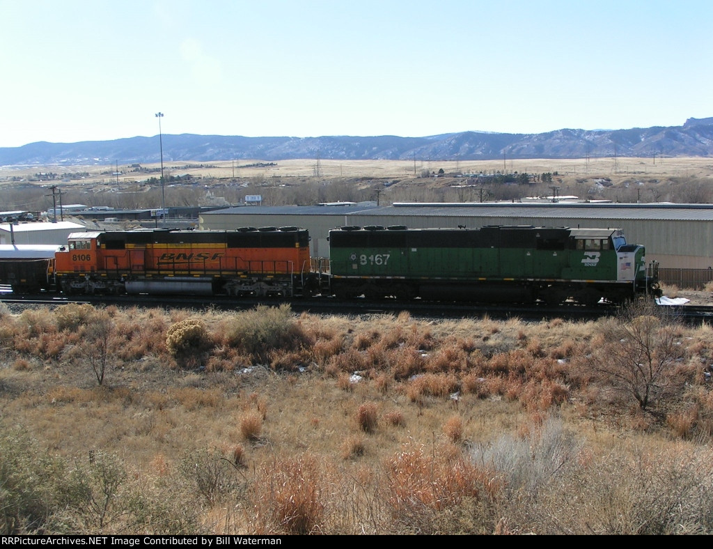BNSF 8167 and 8106 on Pikes Peak Local
